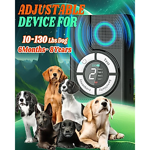 Anti Barking Device, 1500 mAh Rechargeable Ultrasonic Dog Barking Deterrent Devices Safe for Dogs, 2-in-1 Dog Barking Control Devices Up to 50 Ft Range Dog Training & Behavior Aids