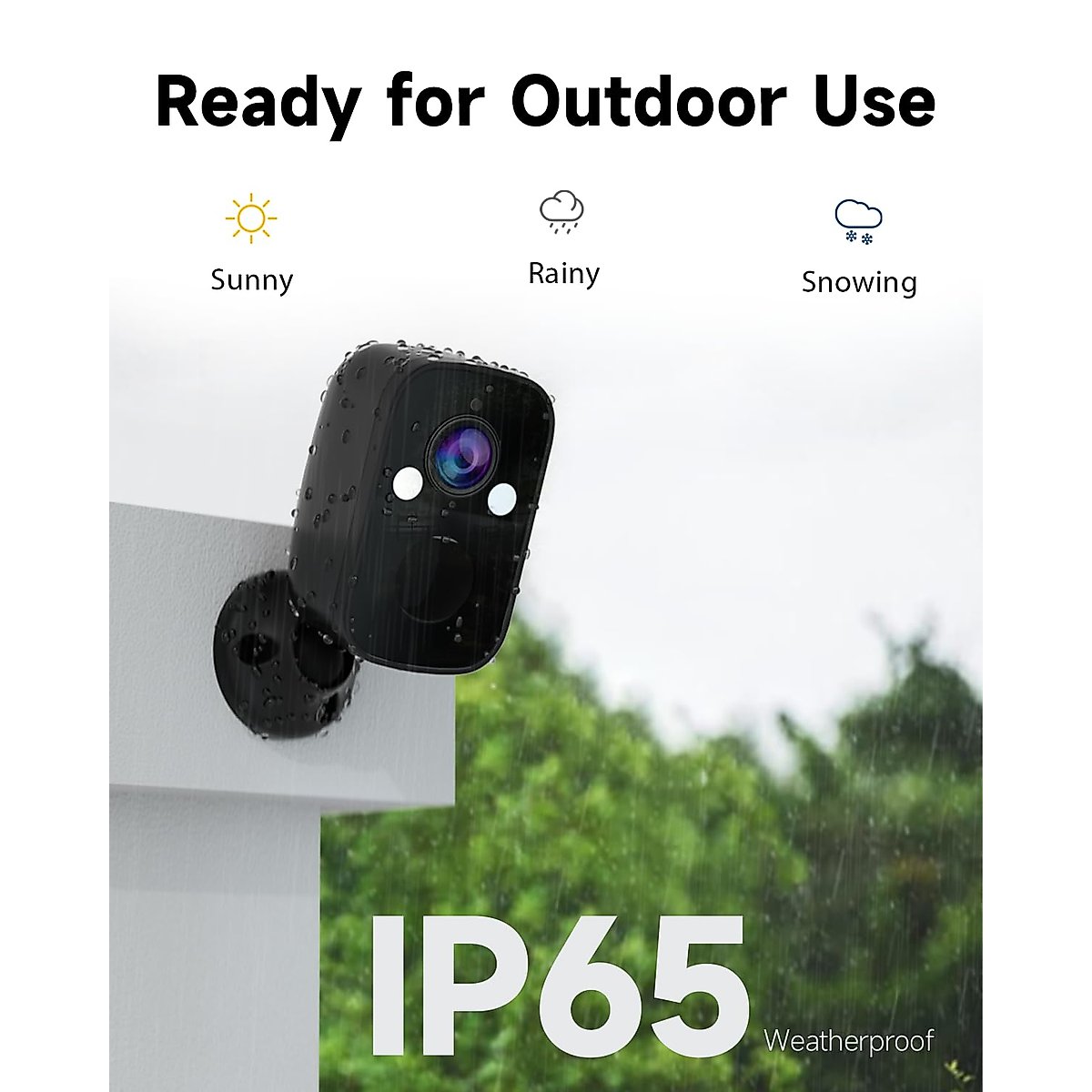 2K Security Cameras Wireless Outdoor 2Pack, Security Cameras for Home Security with 130° Wide View, Motion Detection Spotlight Siren, Color Night Vision, 2-Way Talk, Cloud/SD(up to 256GB), Work/Alexa