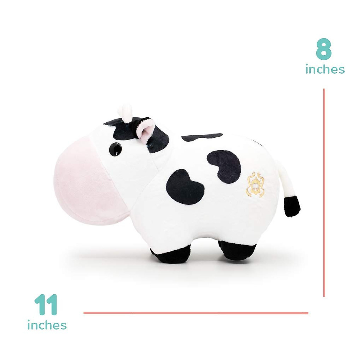 Bellzi Cow Cute Stuffed Animal Plush Toy - Adorable Soft Cow Toy Plushies and Gifts - Perfect Present for Kids, Babies, Toddlers - Mooi