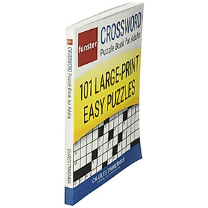 Funster Crossword Puzzle Book for Adults: 101 Large-Print Easy Puzzles