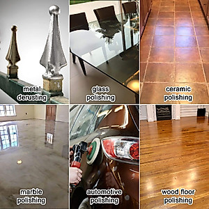 10 Pack 4 Inch Round Wool Felt Disc Wheel Pad, for 100 Angle Grinder, Buffing Polishing Buffer Bore Dia-White & Green