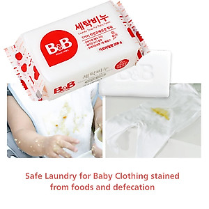 [B&B] b&b Laundry Soap for Baby Clothing [(Chamomile) - 200g 3EA]