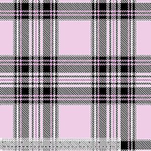 Stewart Plaid Pink Anti-Pill No-Sew Throw Fleece Fabric Kit (72x60)