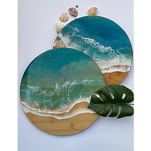 (Set of 12) 12" Round Bulk Plain Bamboo Cheese, Cutting Board | For Customized, Personalized Engraving Purpose | Wholesale Premium Bamboo Board