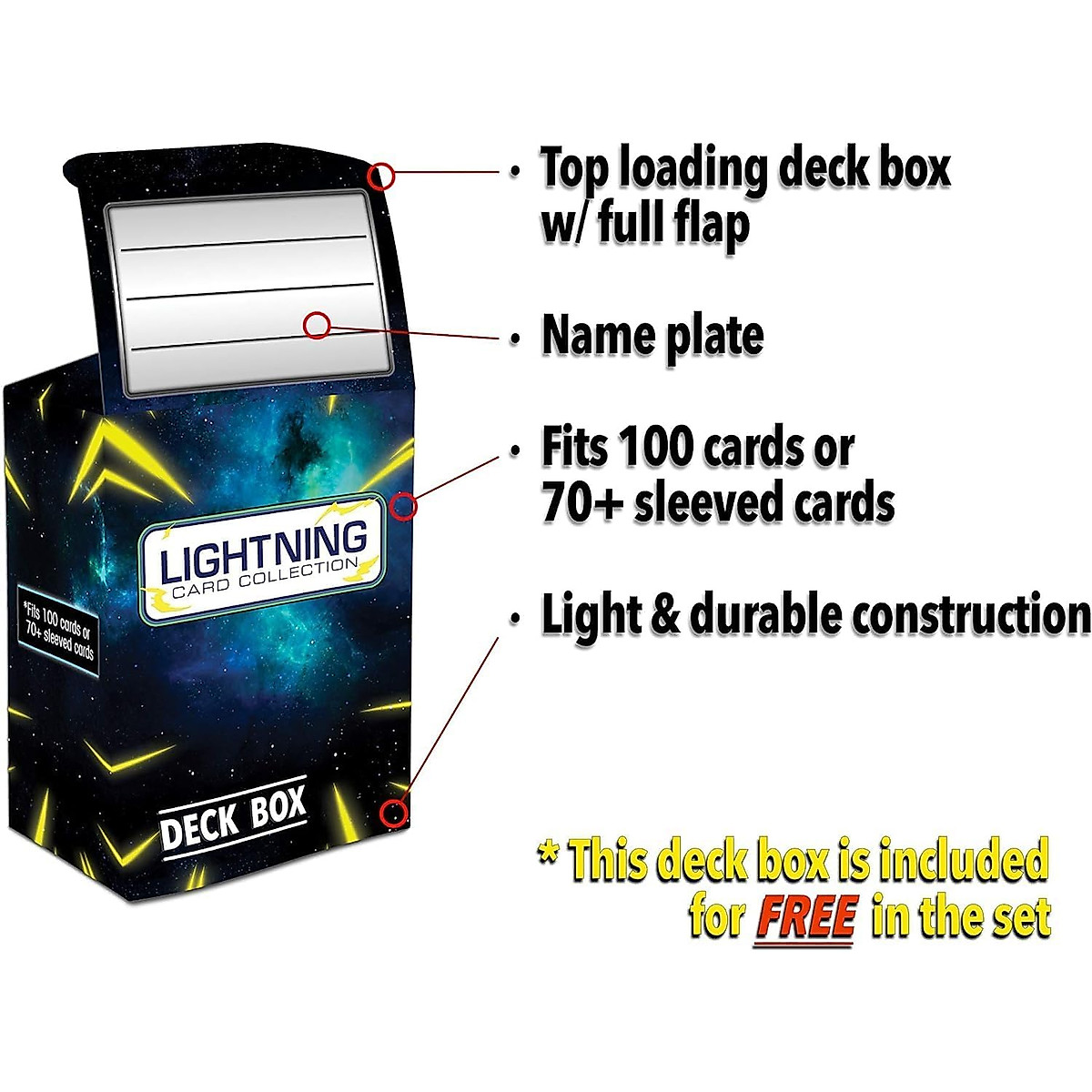 50 Pokemon Cards Plus 1 Ultra Rare Legendary Pokemon Card | Bundle with LCC Deck Box