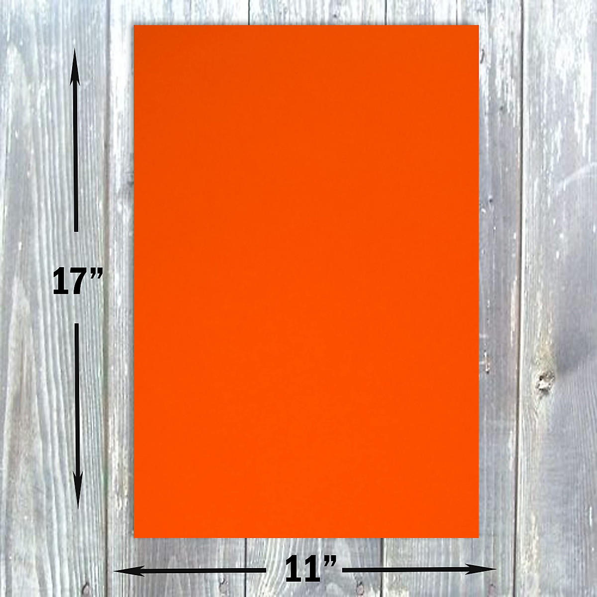 Hamilco Colored Cardstock Paper 11" x 17" Fire Orange Color Card Stock Paper 50 Pack