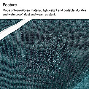 PATIKIL Closet Storage Bags, 27.5'' Length Waterproof Clothes Blankets Organizer Bag with Carrying Handles for Bedding, Green