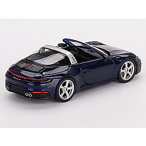 911 Targa 4S Gentian Blue Metallic Limited Edition to 3000 Pieces Worldwide 1/64 Diecast Model Car by True Scale Miniatures MGT00412