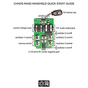 4093 Chaos NAND Handheld DIY Kit - LoFi Drone Oscillator Synth