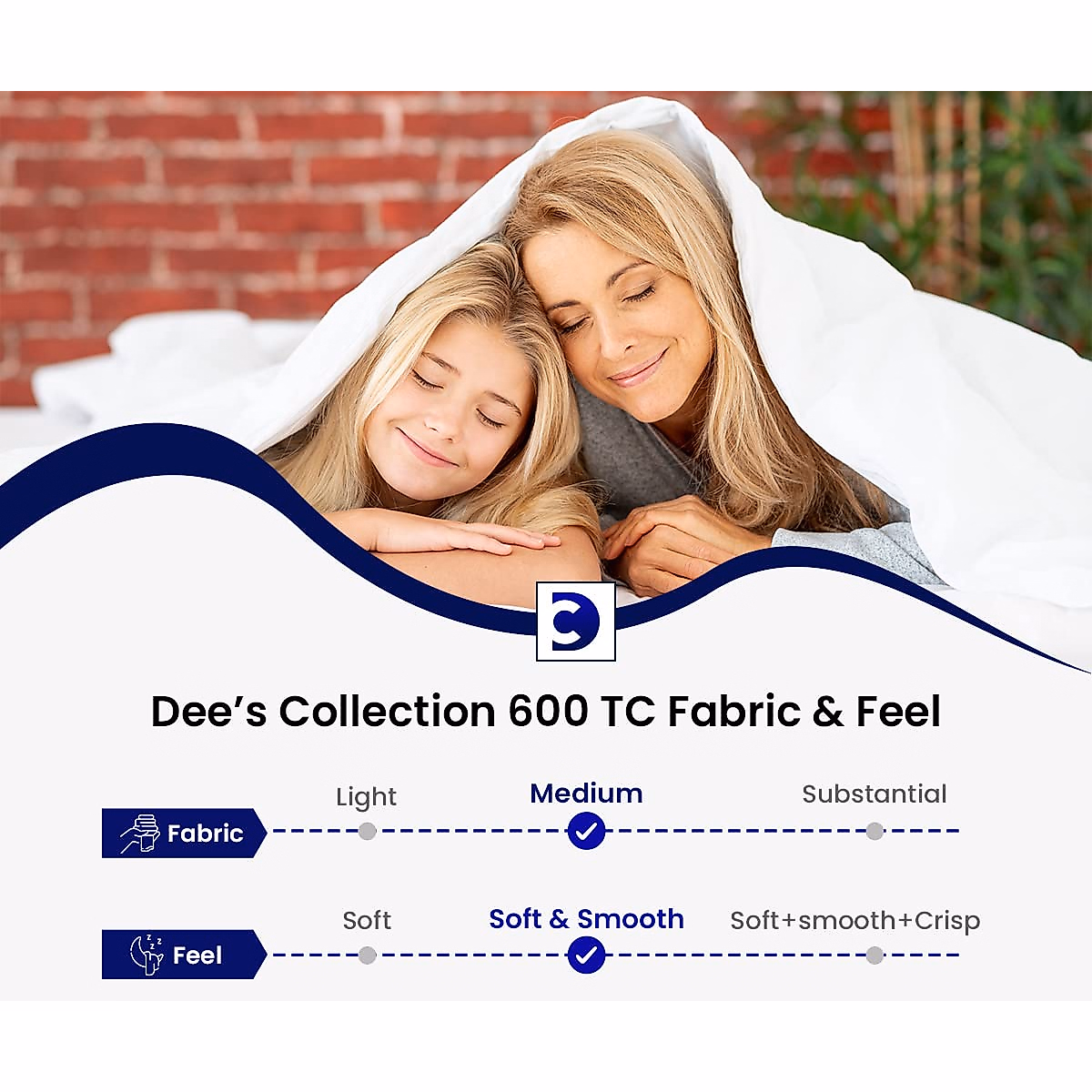 Dee's Collection Alaskan King Size Duvet Covers Egyptian Cotton 600 Thread Count Ultra Soft and Breathable 3 Piece Set Peach Pinch Quilt Cover with Zipper Closure & Four Corner Ties