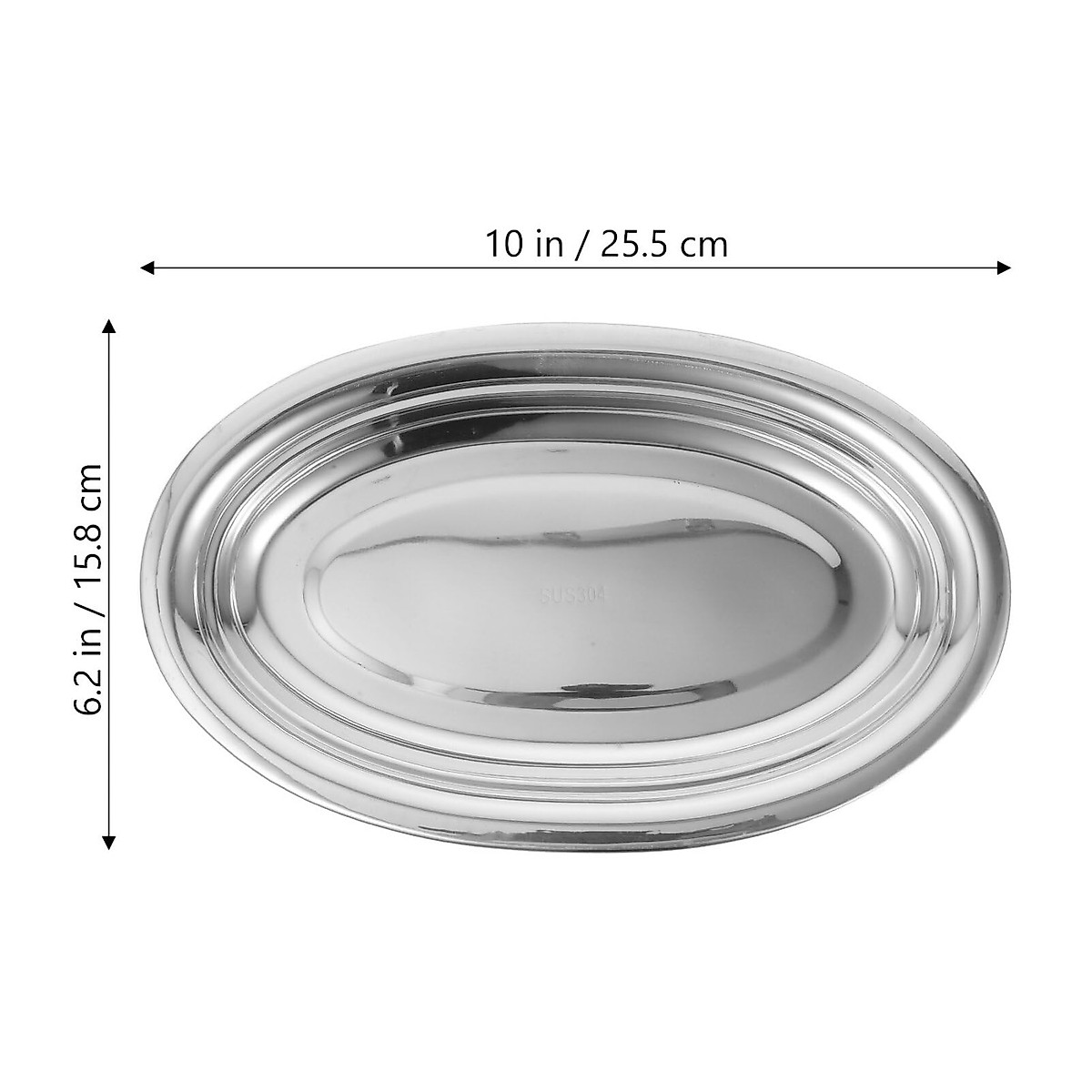 Luxshiny stainless steel fish steamer grill pans metal dinner plates fish steam plate stainless steel towel tray fruit tray camping plates Practical Pastry Plate steak child jewelry