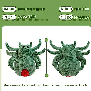 Lordree Cartoon Spider Stuffed Animal Cute Spider Plush Toys 10inch Soft Throw Pillow Home Decorations for Adults Kids (Pink, 10inch / 25cm)