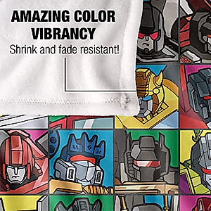 Transformers Transformers Squares Silky Touch Super Soft Throw Blanket 50" x 60"