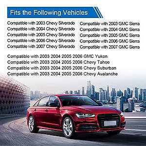 WMPHE Compatible with Headlight Switch Chevy Silverado GMC Sierra 2003-2007 Suburban Avalanche Yukon Tahoe Cadillac Escalade Headlamp Dimmer Switch Replace OE # 19381535 D1595G 15194803