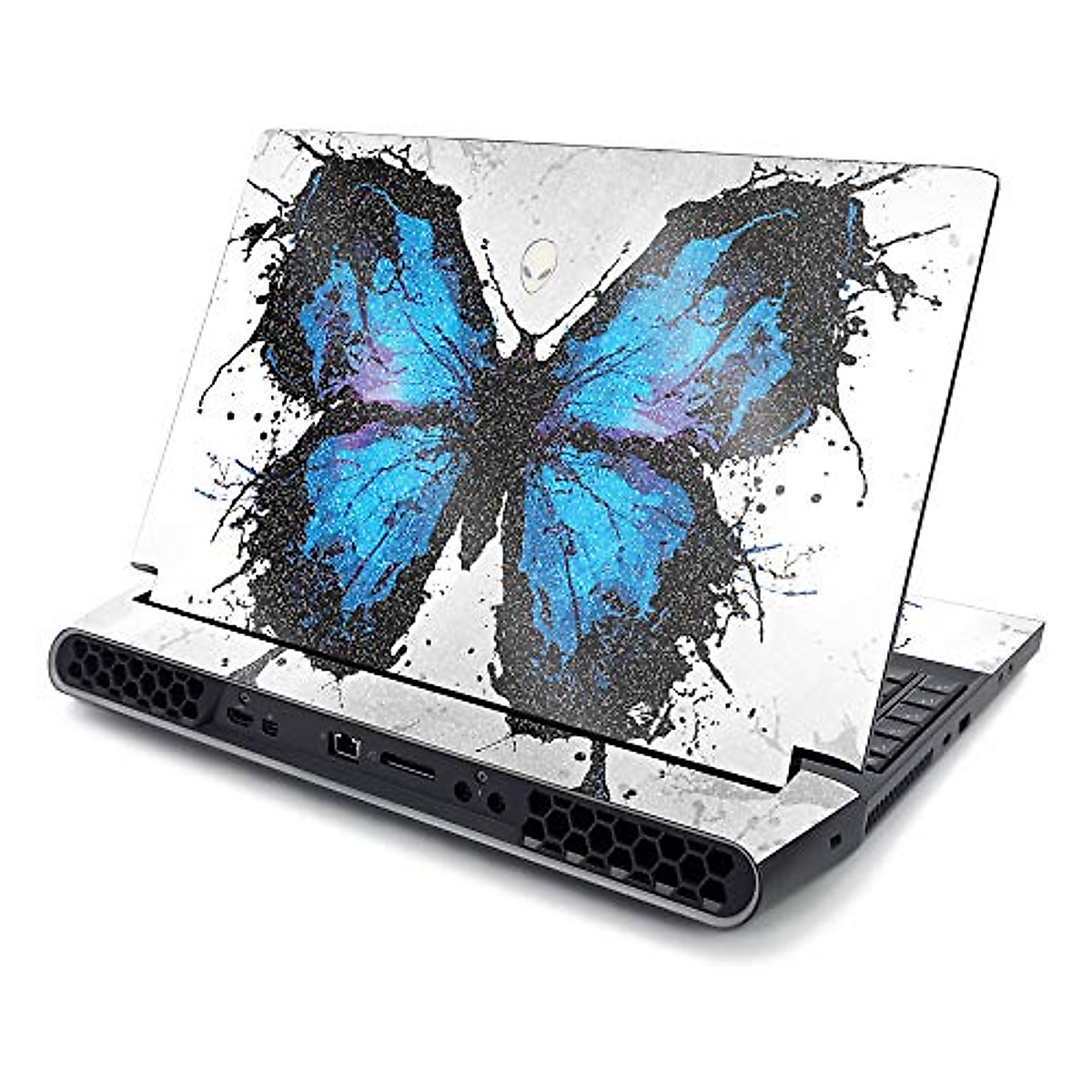 MightySkins Skin for Alienware AREA-51M R2 (2020) - Abstract Black | Protective, Durable, and Unique Vinyl Decal wrap Cover | Easy to Apply, Remove, and Change Styles | Made in The USA