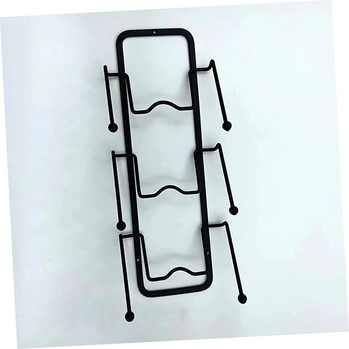 DECHOUS 4 Pcs Three Layer Pot Lid Hanging Decor Wall Bracket Wall Hooks Decorative Pan Lid Organizer Saucepan Lid Holder Kitchen Towel Hanger Reusable Pot Lid Holder Pot Rack