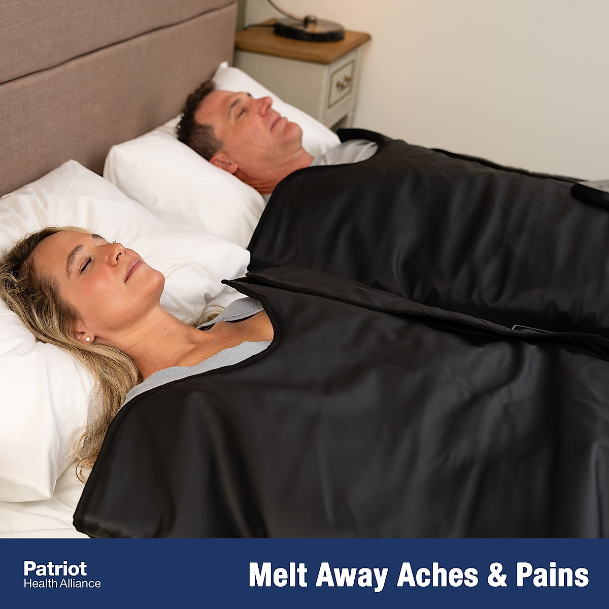 SaunaWrap Infrared Sauna Blanket - Personal Sauna for Home Therapy - Portable Full Body Detox - Body Relief and Deeper Sleep - Temperatures up to 176°F - Sweatproof - Easy to Clean - 74” Length