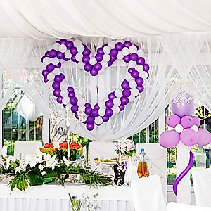 Balloon Arch Garland Decorating Strip Kit 2 Rolls 16 Feet Balloon Tape Strips with 2 Rolls Balloon Glue Point Dots Stickers (Balloon Strip Sent Randomly Set 1, 4 Rolls)