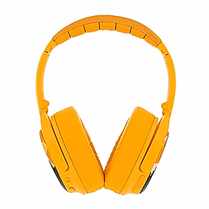 ONANOFF Active Noise Cancelling Bluetooth Headphones for Toddlers and Kids, Volume Limited, Over-Ear, Built in Microphone, 24 Hour Battery Life, Airplanes, School, Games and Video Calls, Sun Yellow