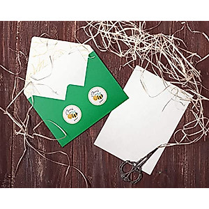 Set of 48 Sticker Thank You Bee Decal Small Phone Mini Logo Birthday Parties Envelopes Labels Seals Shower Favor 1.2 inches Each