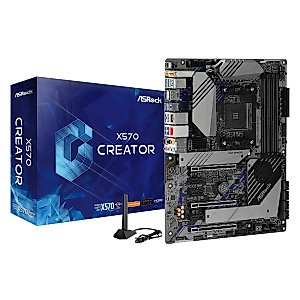 ASRock AMD Ryzen 3000 Series CPU (Soket AM4) with X570 Chipset ATX Motherboard X570 Creator