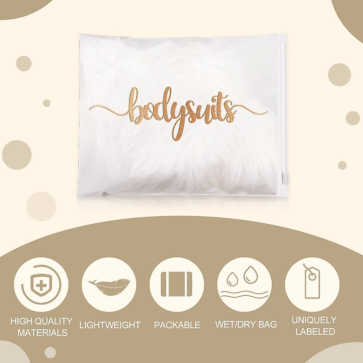 15 Pack Hospital Bags for Labor and Delivery 11 x 14 Inch Diaper Bag Organizing Pouches Resealable Maternity Hospital Bag Essentials Frosted Clear Plastic Bags for Packaging Product (Rose Gold Letter)