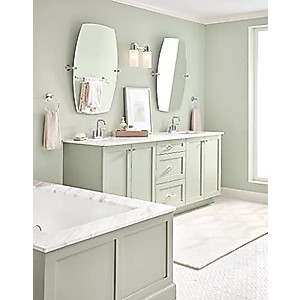 Moen Gibson Chrome Two-Handle Centerset High Arc Modern Bathroom Faucet with Drain Assembly, 6150