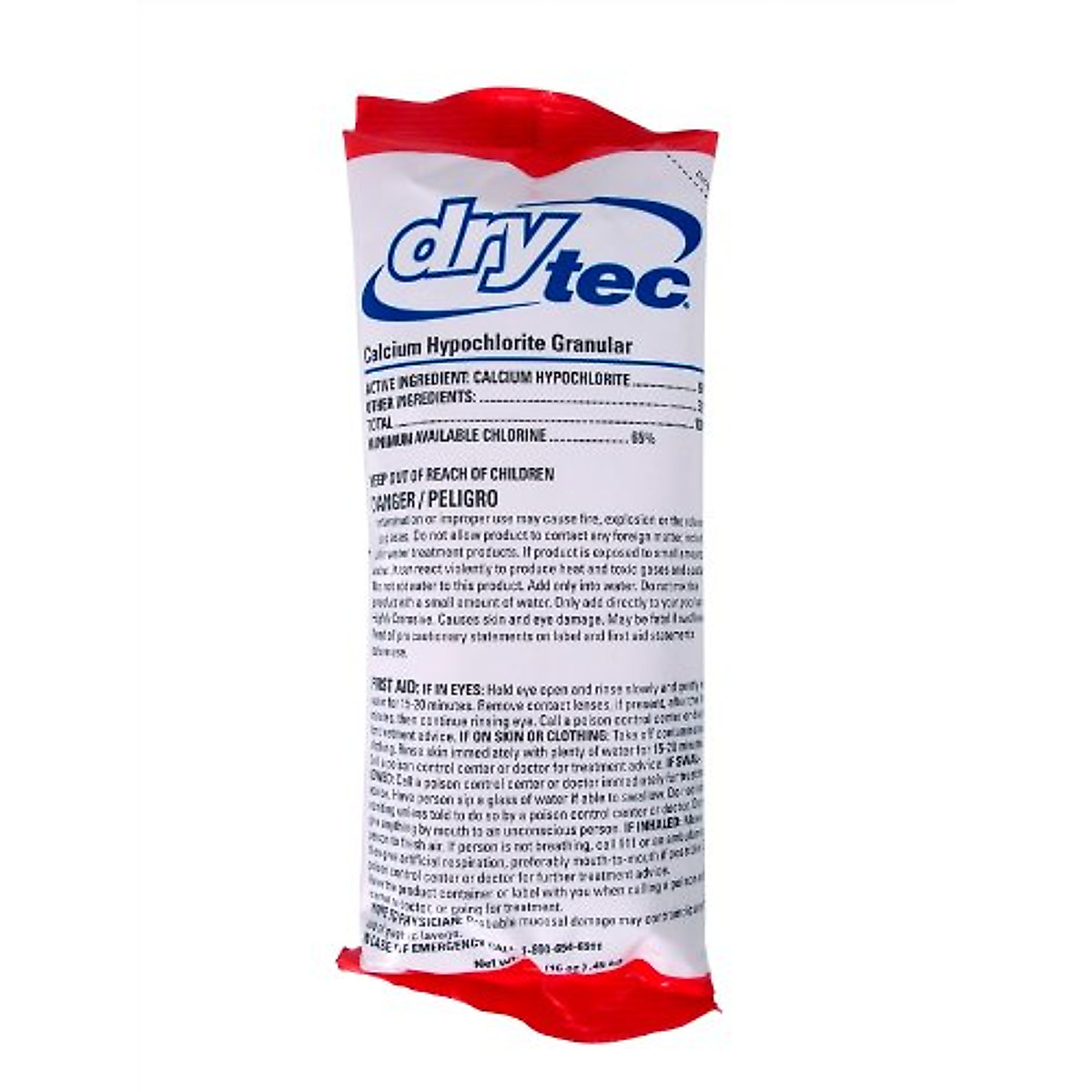 DryTec 1-1901-24 Calcium Hypochlorite Chlorine Shock Treatment for Swimming Pools, 1-Pound, 24-Pack