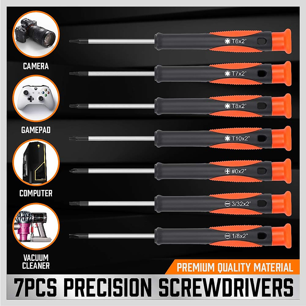 124-Piece Ultimate Screwdriver Set with Magnetic Tips & Racking, Premium Screw Driver Bits, Pricision Screwdrivers, Allen Keys, Nut Drivers and More