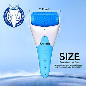 Teenitor Blue Ice Roller for Face, Ice Face Roller, Face Massager Tool, Puffiness Migraine Pain Relief and Minor Injury, Face Roller Skin Care