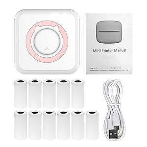 YDuupxe Mini Printer ABS Smart Pocket Thermal Picture Printer USB Photo Printer iOS (P-4)