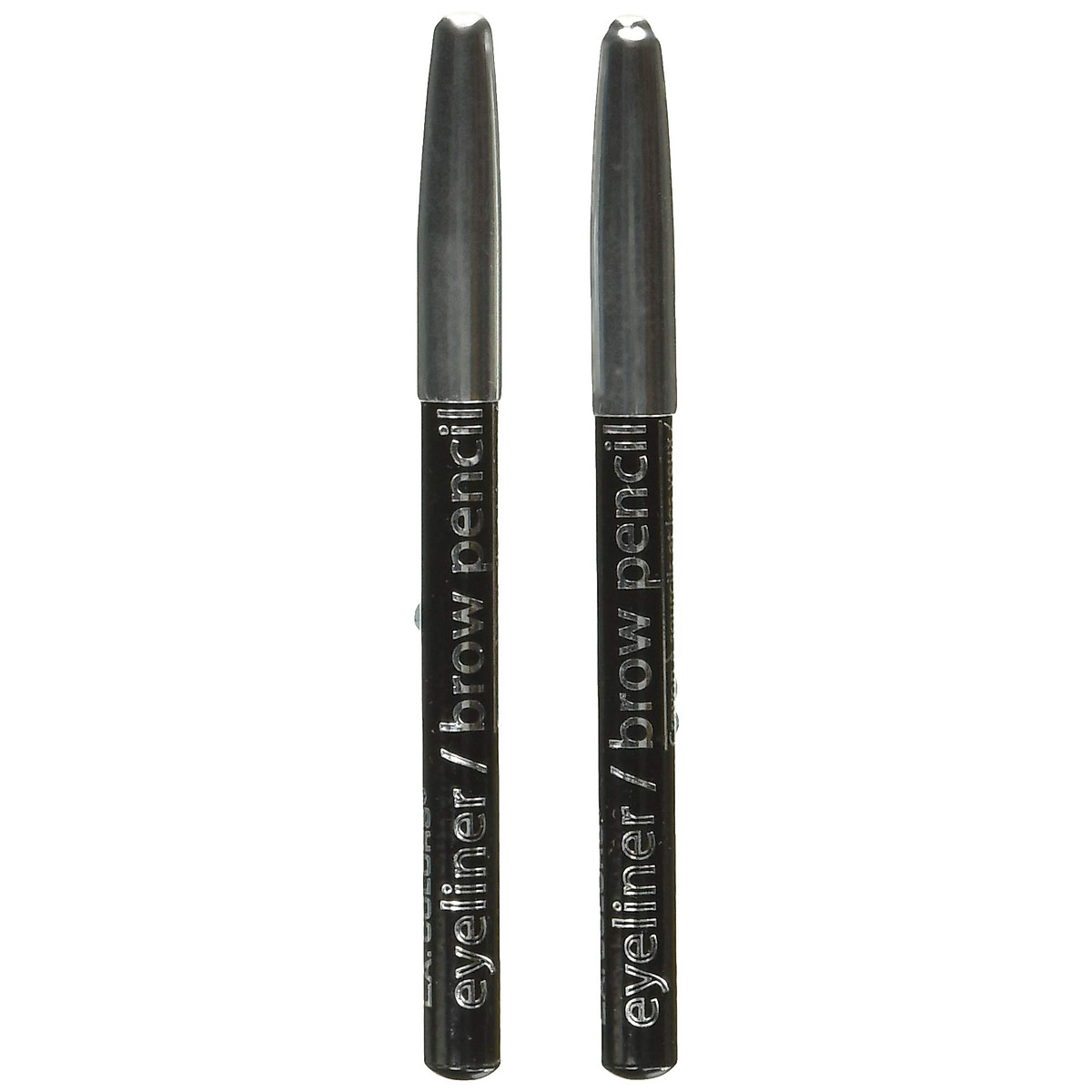 L.A. COLORS Eyeliner/Brow Pencils w/Sharpener, Black CBPN222