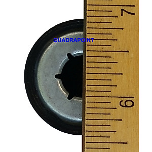 Quadrapoint Hub Cap Replacement compatible with Popular Red Wagon Brand, Steel & Wood Wagons 1/2" NEW BLACK (NOT for Plastic or Folding or little wagons model W5, please read product description)