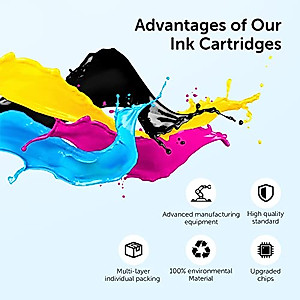 932XL 933XL High-yield Ink Cartridge Compatible for HP 932 XL 933 XL Ink Cartridges Use with HP Officejet 6100 6600 6700 7110 7610 7612 Printer