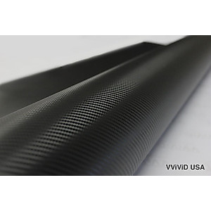 VViViD XPO Black Carbon Fiber Car Wrap Vinyl Roll Featuring Air Release Technology (2ft x 5ft)