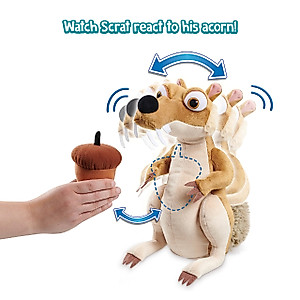 Just Play The Ice Age Adventures of Buck Wild Goin’ Nuts Scrat Feature Plush with Motion and Chirping Sound Effects, Kids Toys for Ages 3 Up, Amazon Exclusive