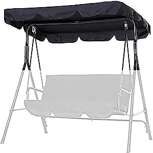 BTURYT Outdoor Patio Swing Canopy Replacement Porch Top Cover Universal for Garden Patio Porch Yard Seat Furniture(top Cover only)