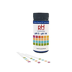 pH Test Strips, 200 Urinalysis and Saliva Testing Strips to Monitor Alkaline and Acid Levels in Body, Become More Alkaline & Get Healthier,PH 0 to 14 Reagent Strips