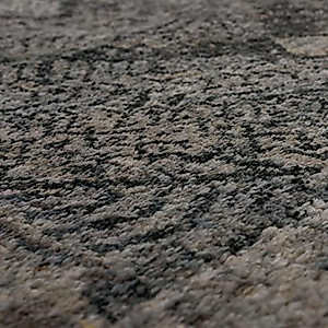 Mohawk Home Branley Transitional Geometric Ornamental Gray 1' 11" x 10' Area Rug Perfect for Living Room, Dining Room, Office