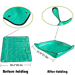 XUANNIAO Repotting Mat Garden Carpet Waterproof Repotting mat Gardening Mat Indoor and Outdoor Plant Repotting Mat (39.4X39.4 inches) 2P