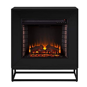 SEI Furniture Frescan Electric Fireplace, Black