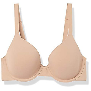 Amazon Essentials Women's Classic T-Shirt Bra, Beige, 36C