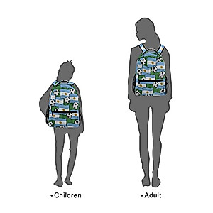 Krafig Argentina Flags and Soccer Balls Boys Girls Kids School Backpacks Bookbag, Elementary School Bag Travel Backpack Daypack
