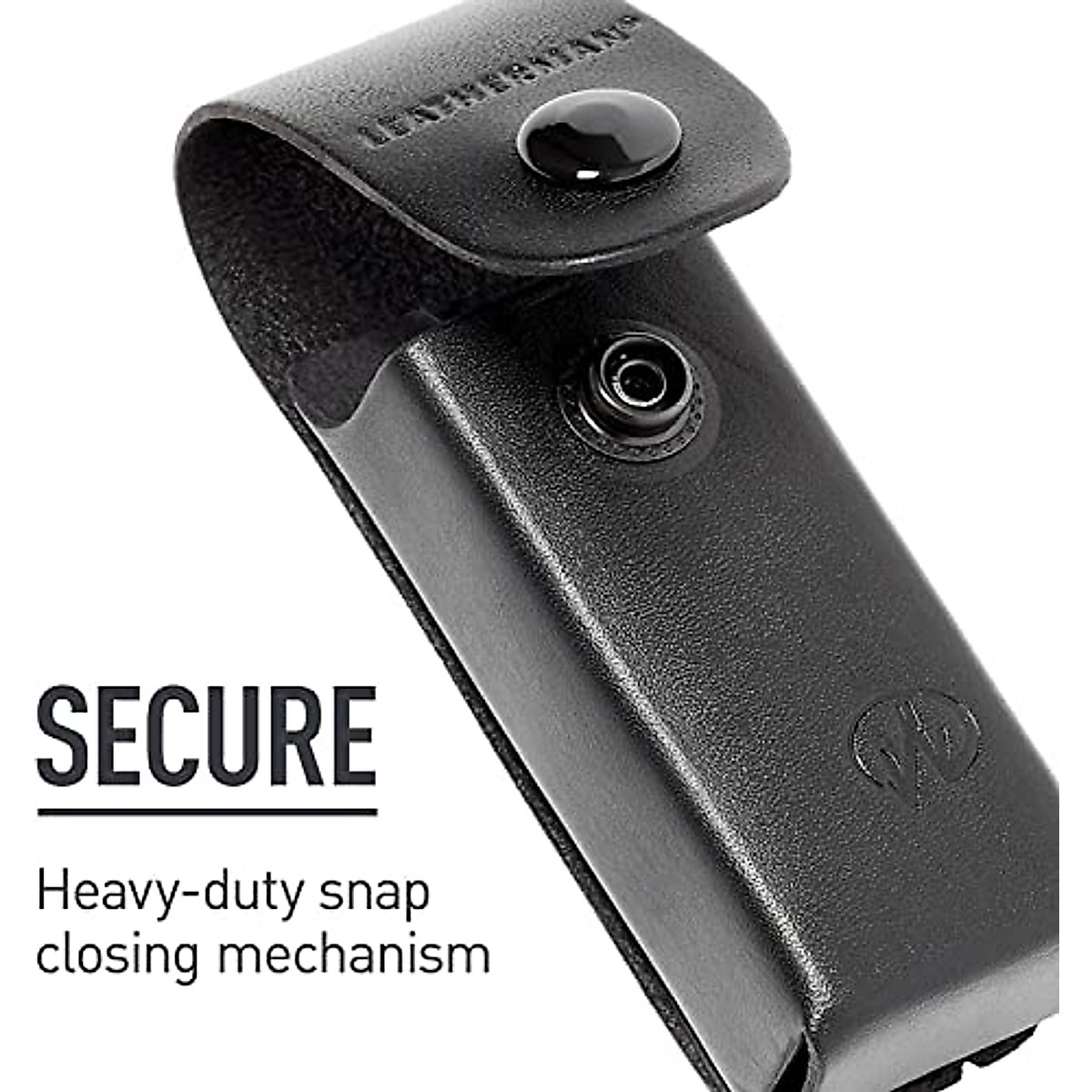 LEATHERMAN, Premium Leather Sheath for Multitools, Fits Skeletool, Crunch & Charge - Black