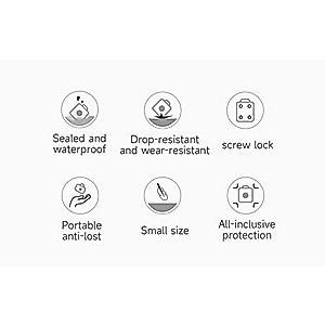 IPX8 Waterproof Airtag Dog Collar Holder (1 Pieces), Apple Airtag Anti Chew and Anti Scratch Hard PC, with Anti Loss Screws, Cat Dog GPS Tracker Anti Loss air tag Cover Holder