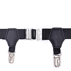 Mens Sock Garters Belt Adjustable 2-pack Sturdy Clip Suspenders