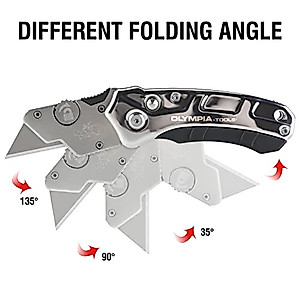 Olympia Tools 33-125 Turbofold Stainless Steel Utility Knife