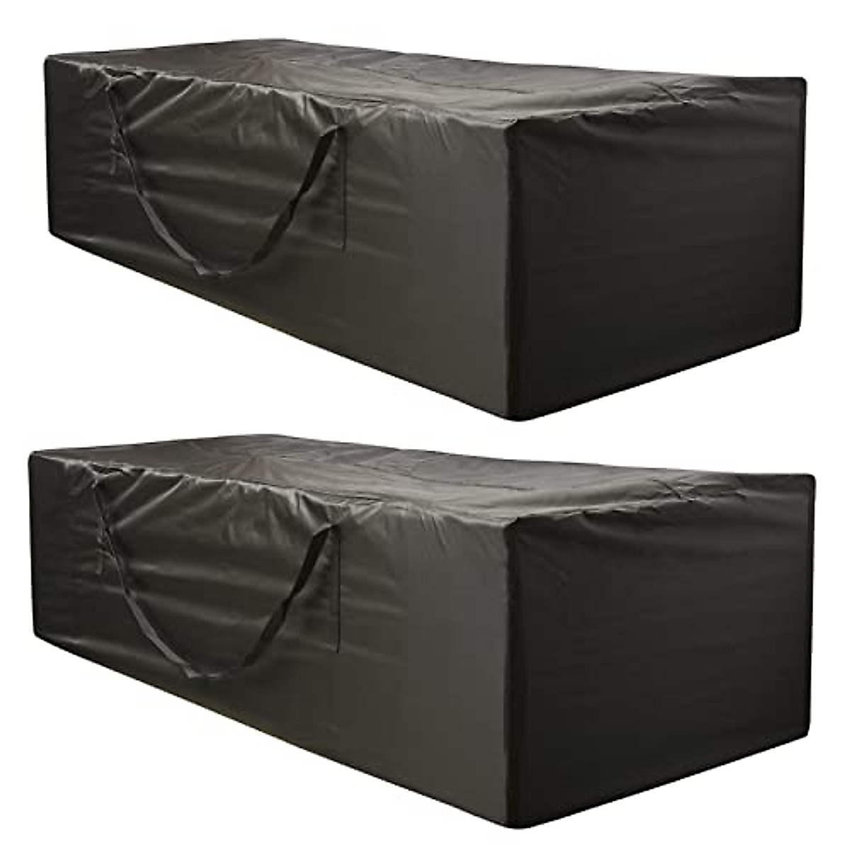 KOCKABC Outdoor Cushion Storage Bag 2 PCS, 68" Outdoor Pillow Storage Bag with 2 Handles, Extra Large Opening Waterproof Zippered Patio Cushion Storage Bag XL