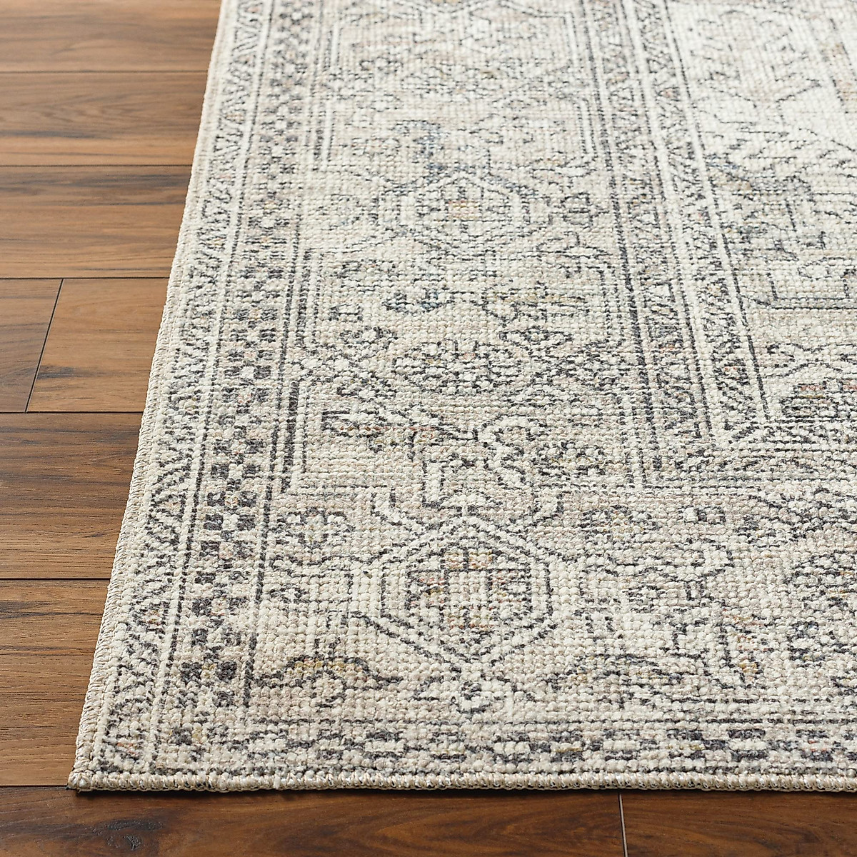 Becki Owens x Surya Margot Medallion Area Rug , 7'10" x 10', Light Grey
