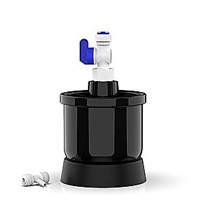 Frizzlife MWT3 Pressure Mini Water Tank for PD400, PD500, PD600, PX500, PX500-A, 0.13 Gallon Small Pressuized Storage Water Tank for Tankless Reverse Osmosis System G2, P600,G3, with 1/4" Ball Valve